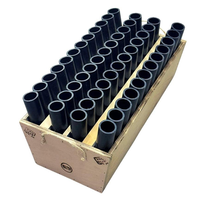 48 Shot Mortar Rack with 12” HDPE Tubes | Rack at Elite Fireworks