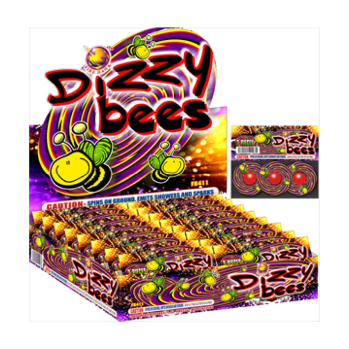 Dizzy Bees (Ground Spinner & Crackling) | Rapid Plastic Spinning Ground ...