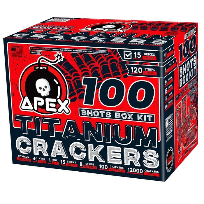 Apex Titanium Crackers™ | 100 Shot Noisemaker at Elite Fireworks