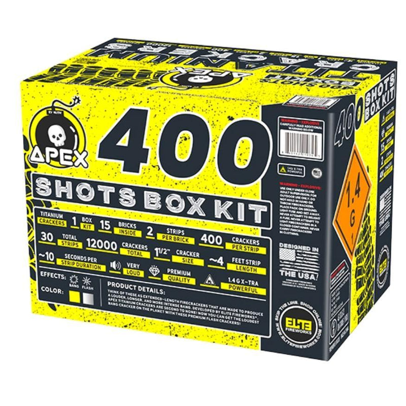 Apex Titanium Crackers™ | 400 Shot Noisemaker at Elite Fireworks