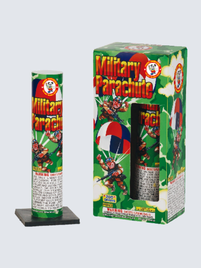 Military Parachute | Aerial Daytime Parachute at Elite Fireworks