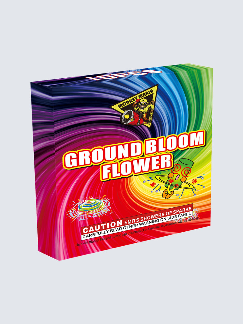 MM Ground Bloom Flower | Rapid Ground Spinner at Elite Fireworks