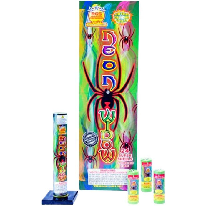 Neon Widow | 24 Break Artillery Shell at Elite Fireworks